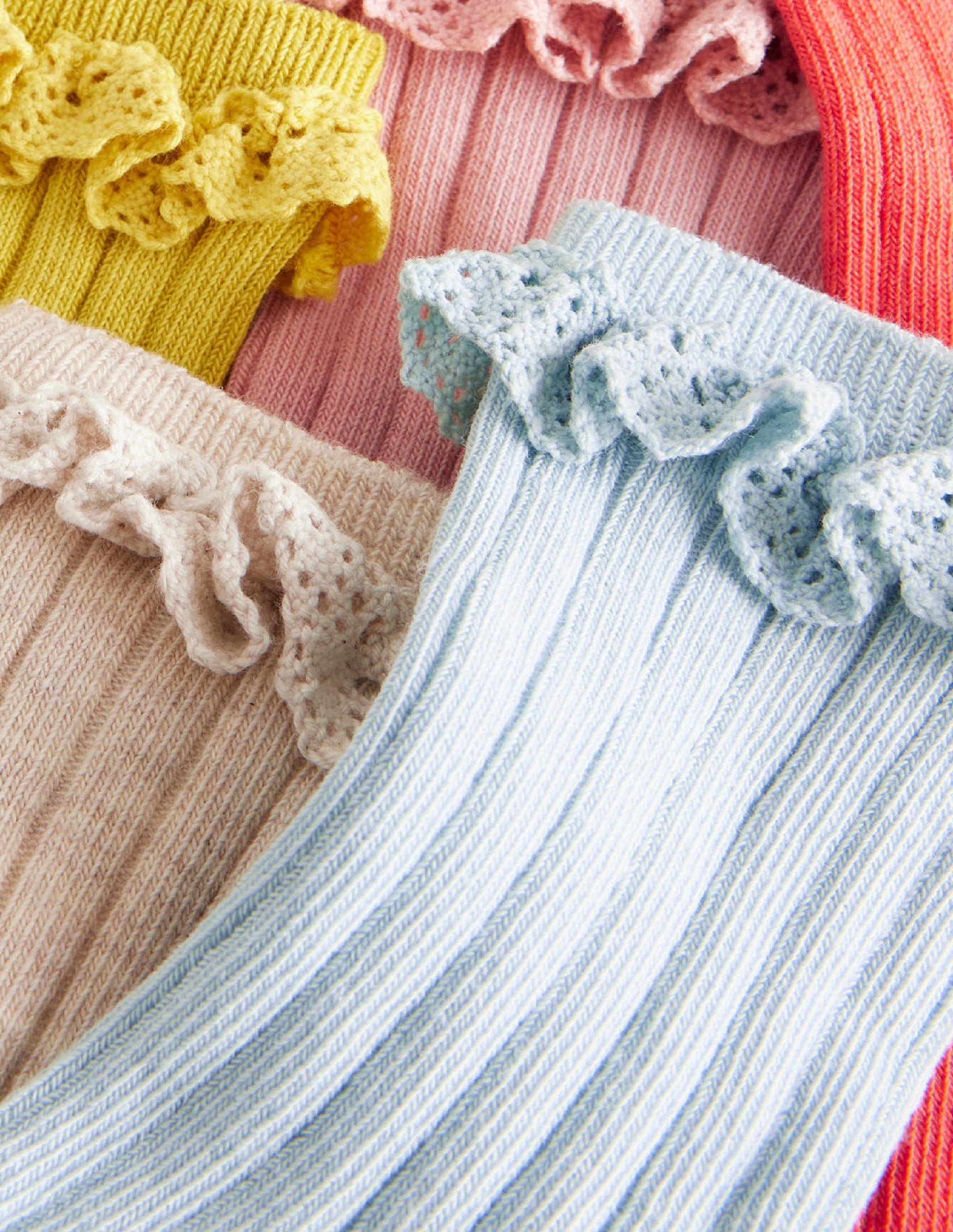 5-Pack Frilly Socks-Multi | Boden USA