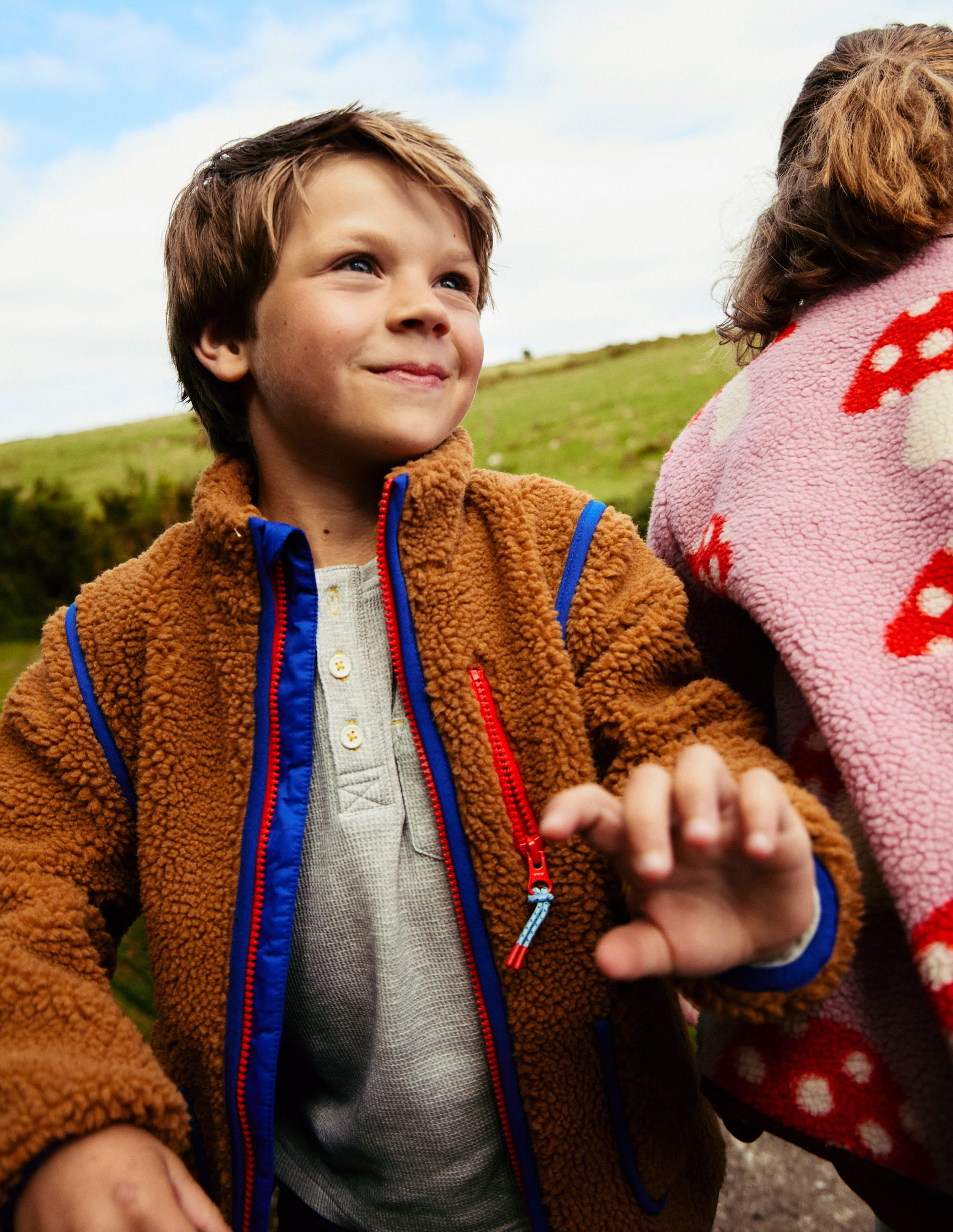 2-in-1 Borg Jacket-Butterscotch Brown Borg | Boden USA