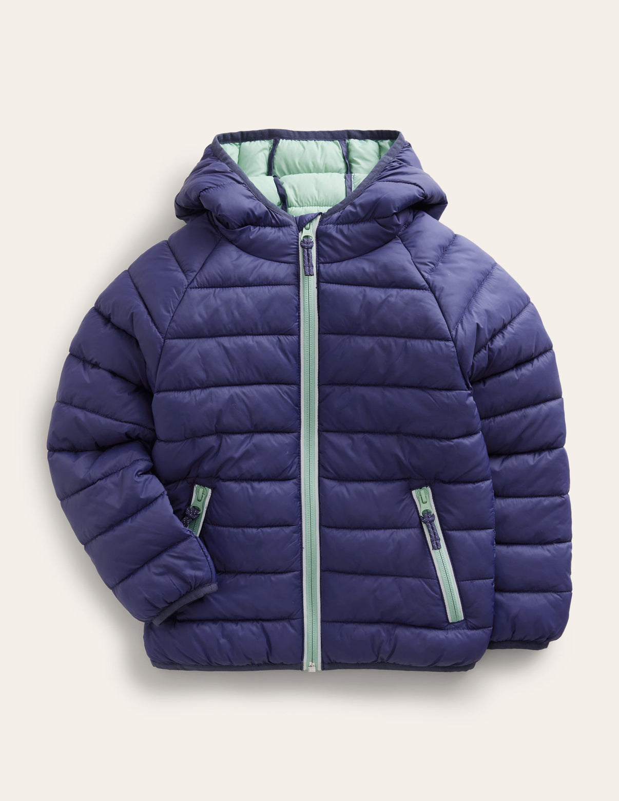 Pack-away Padded Jacket-College Navy | Boden USA