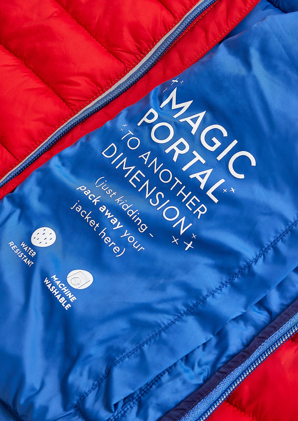 Pack-away Padded Jacket-Red | Boden USA