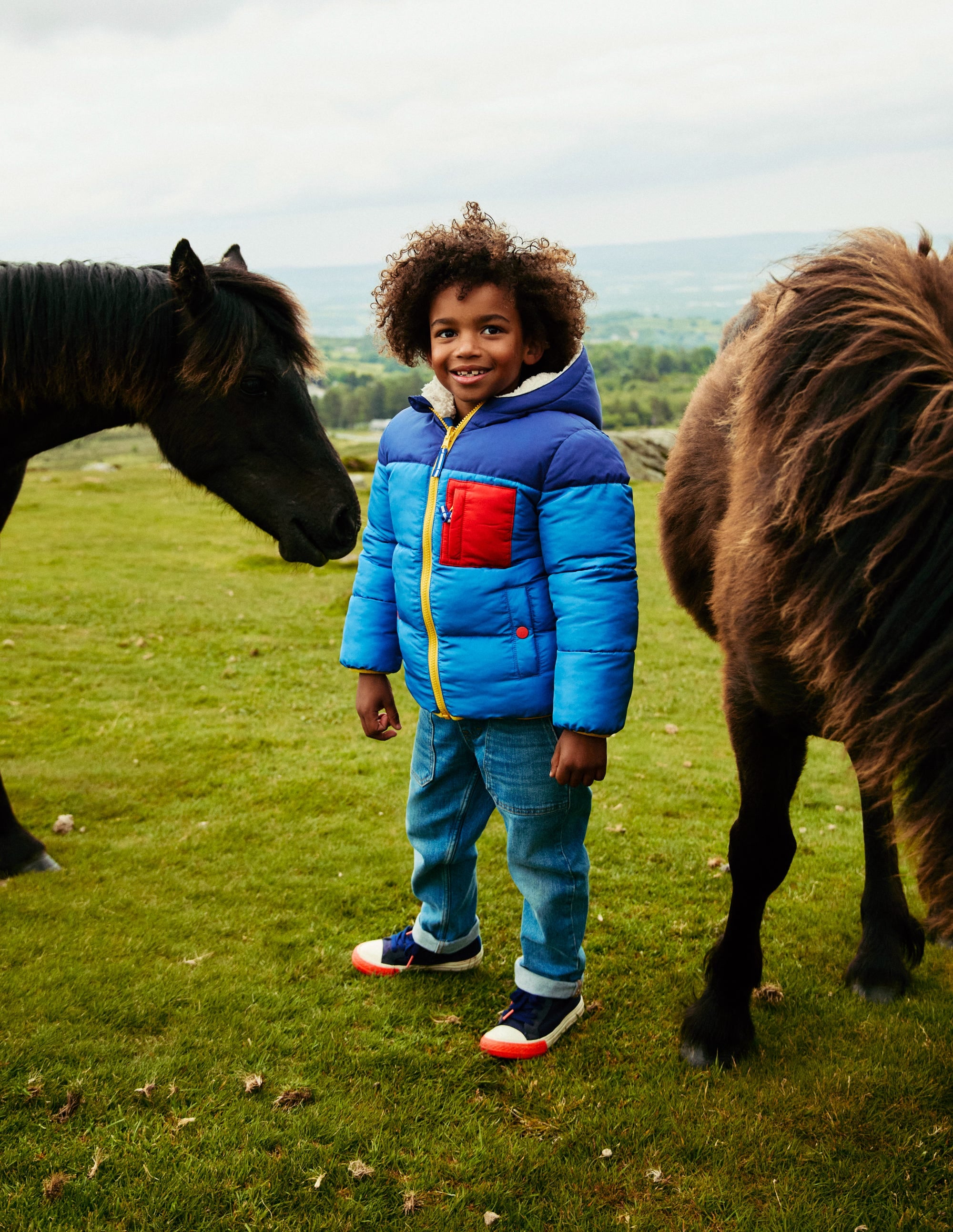 Reversible Cosy Borg Coat-Bluejay | Boden USA