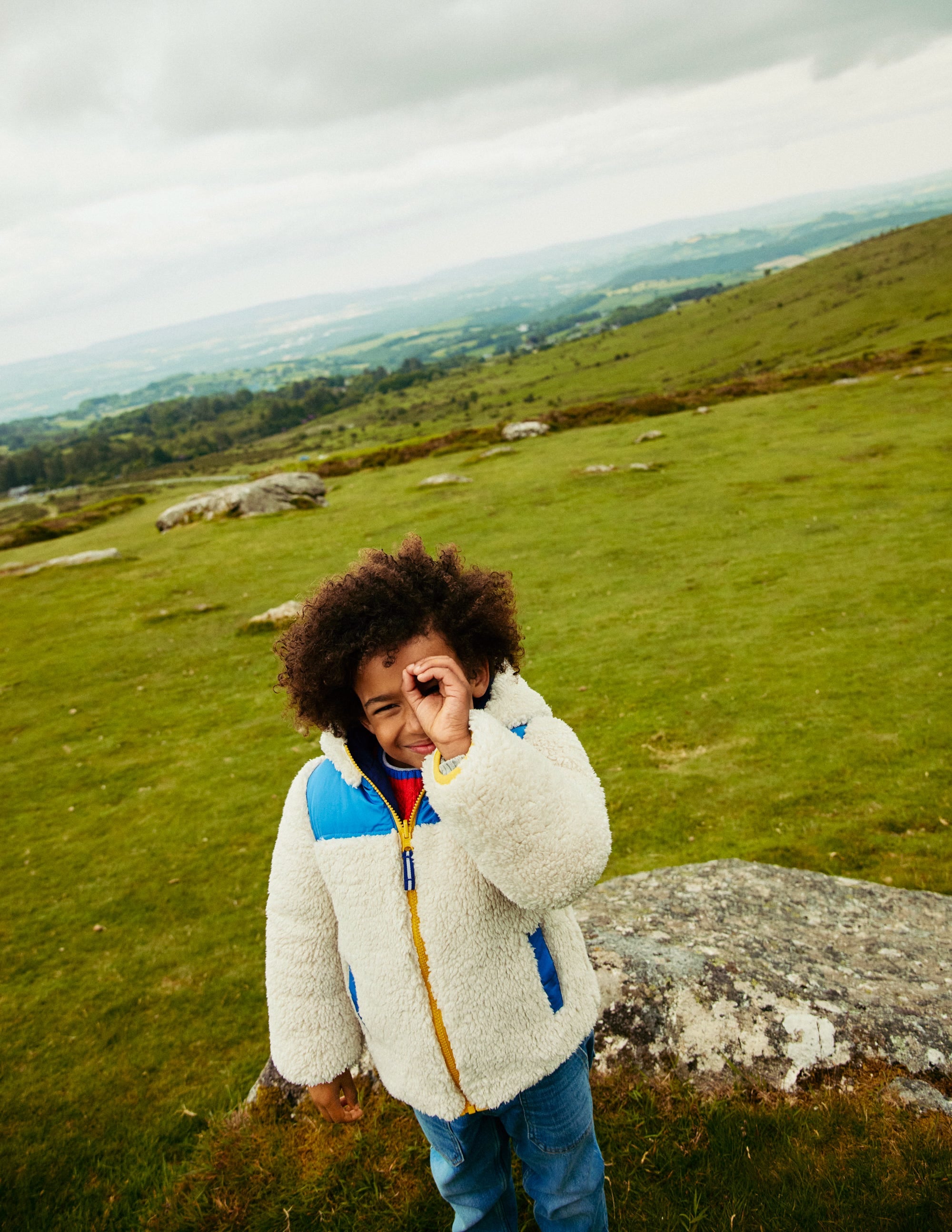 Reversible Cosy Borg Coat-Bluejay | Boden USA