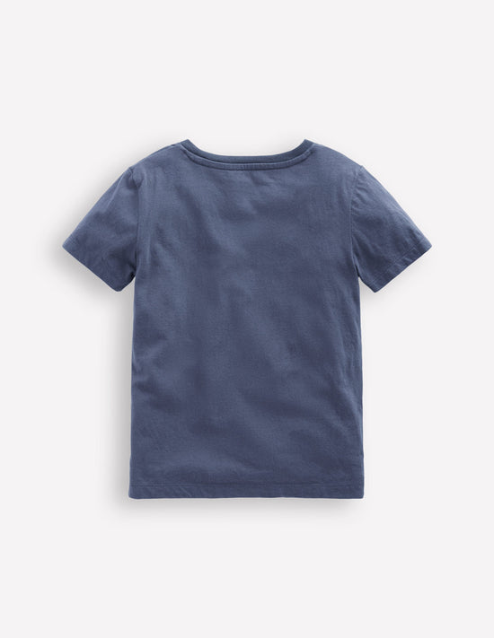 Glow Superstitch T-shirt-Robot Blue Space | Boden USA