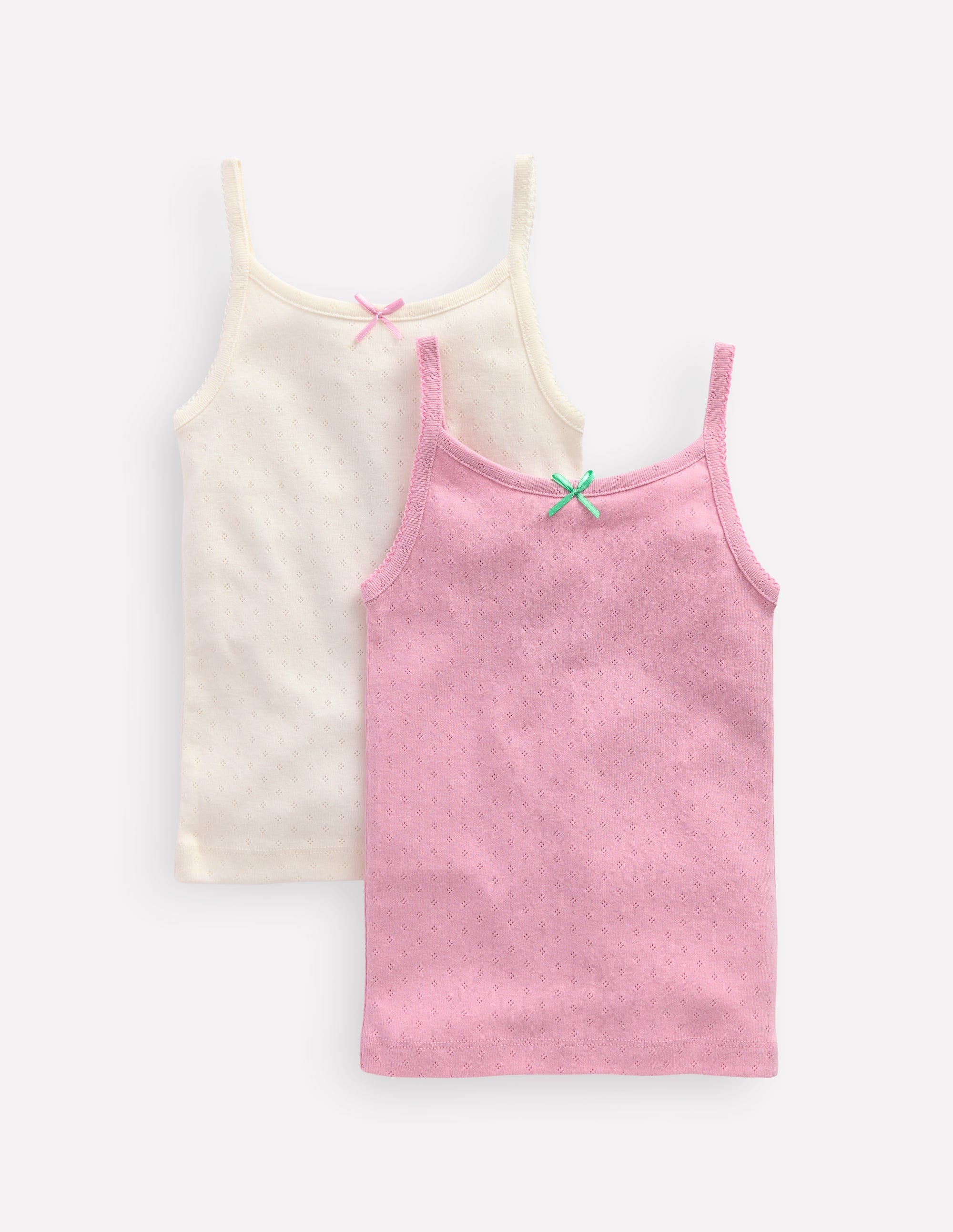 2-Pack Pointelle Tank Tops-Multi | Boden USA