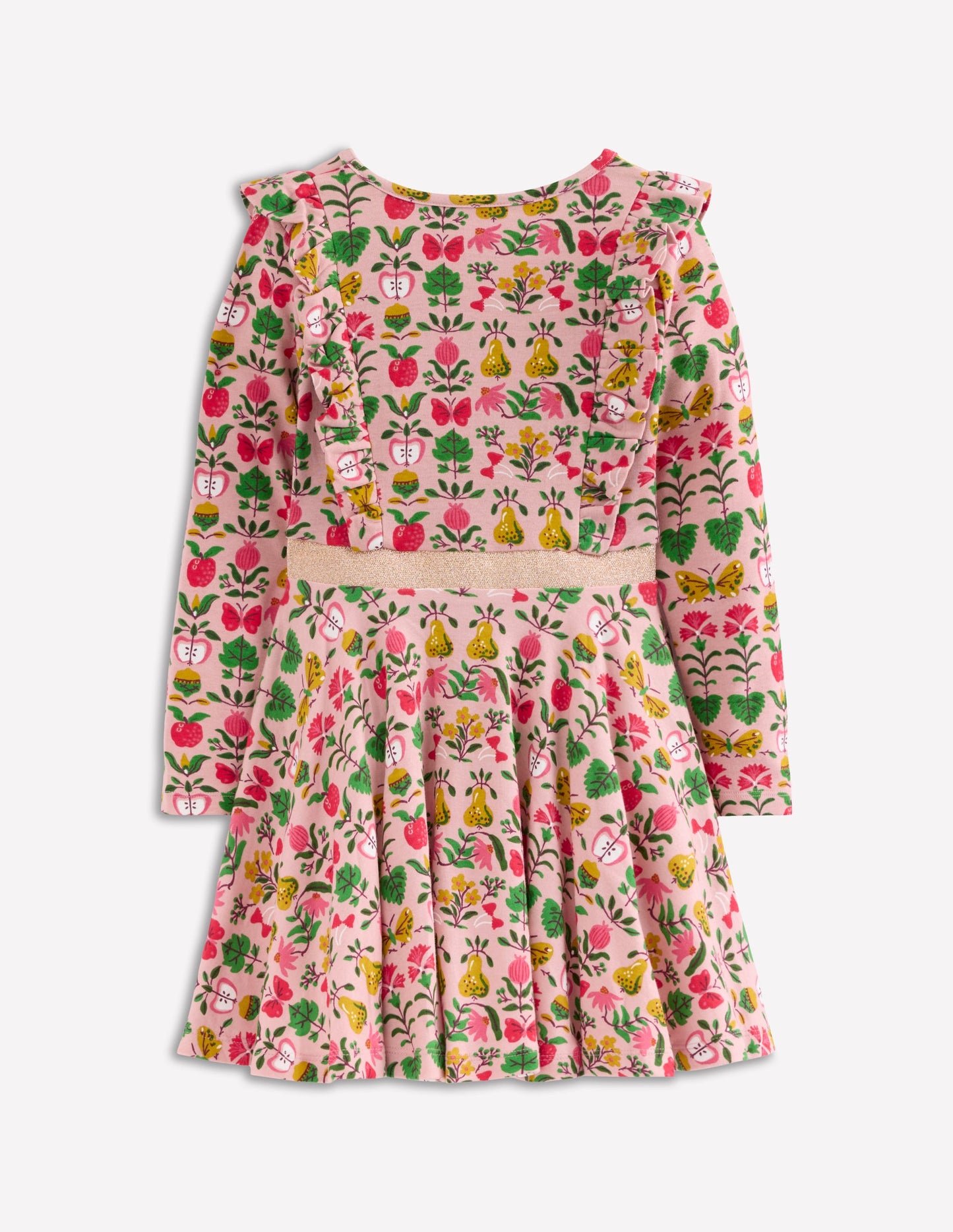 Cora Twirly Jersey Dress-Vintage Pink Autumn Tapestry | Boden USA