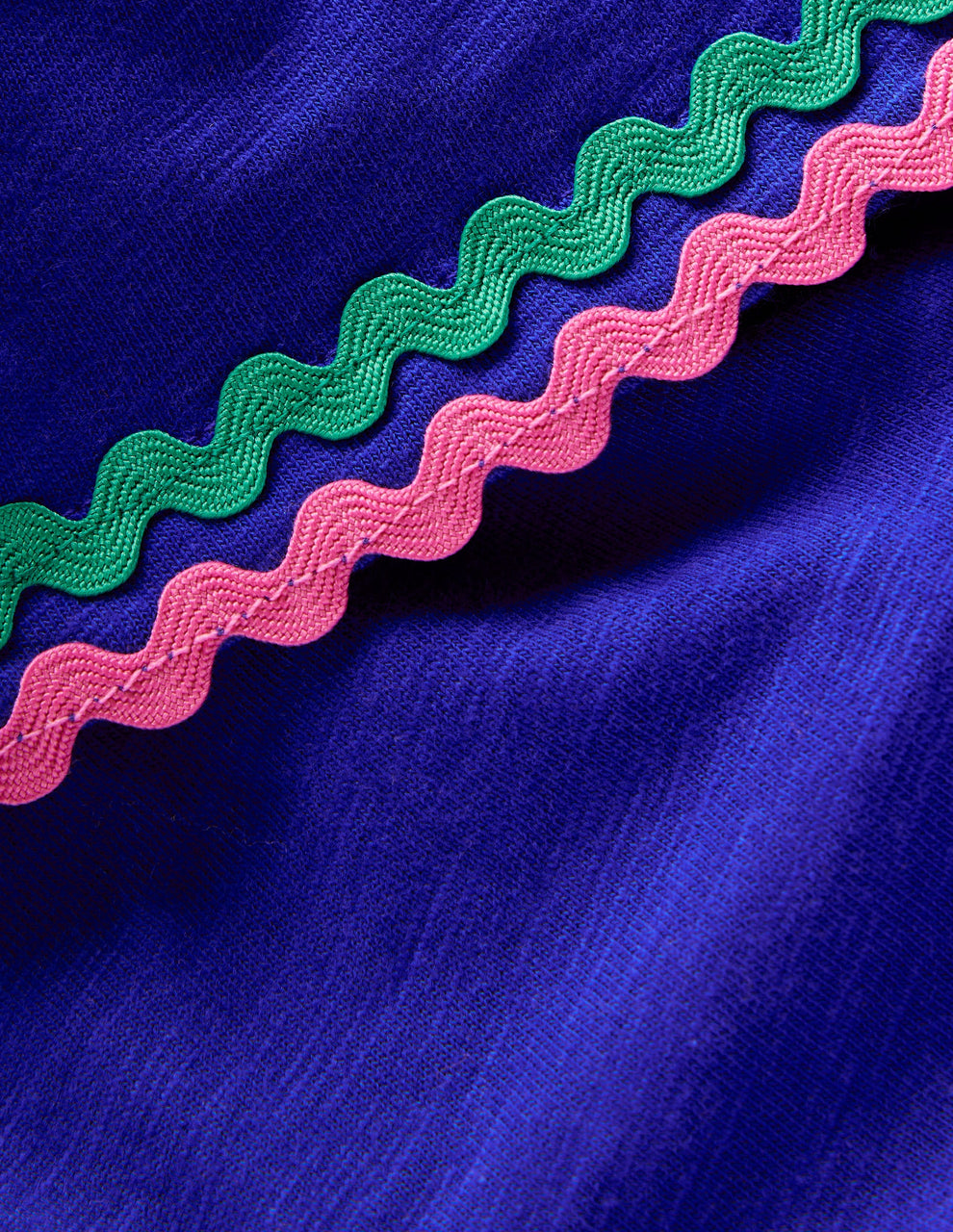 Trim Detail Pretty Top-Bright Blue | Boden USA