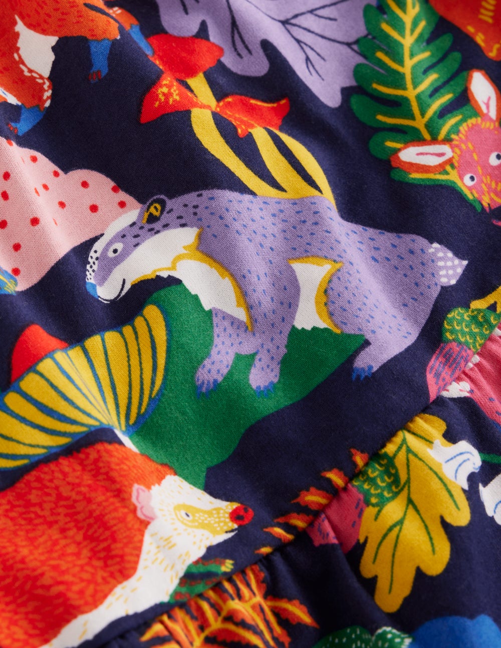 Ariel Long Sleeve Twirly Dress-Multi Rainbow Forrest | Boden USA