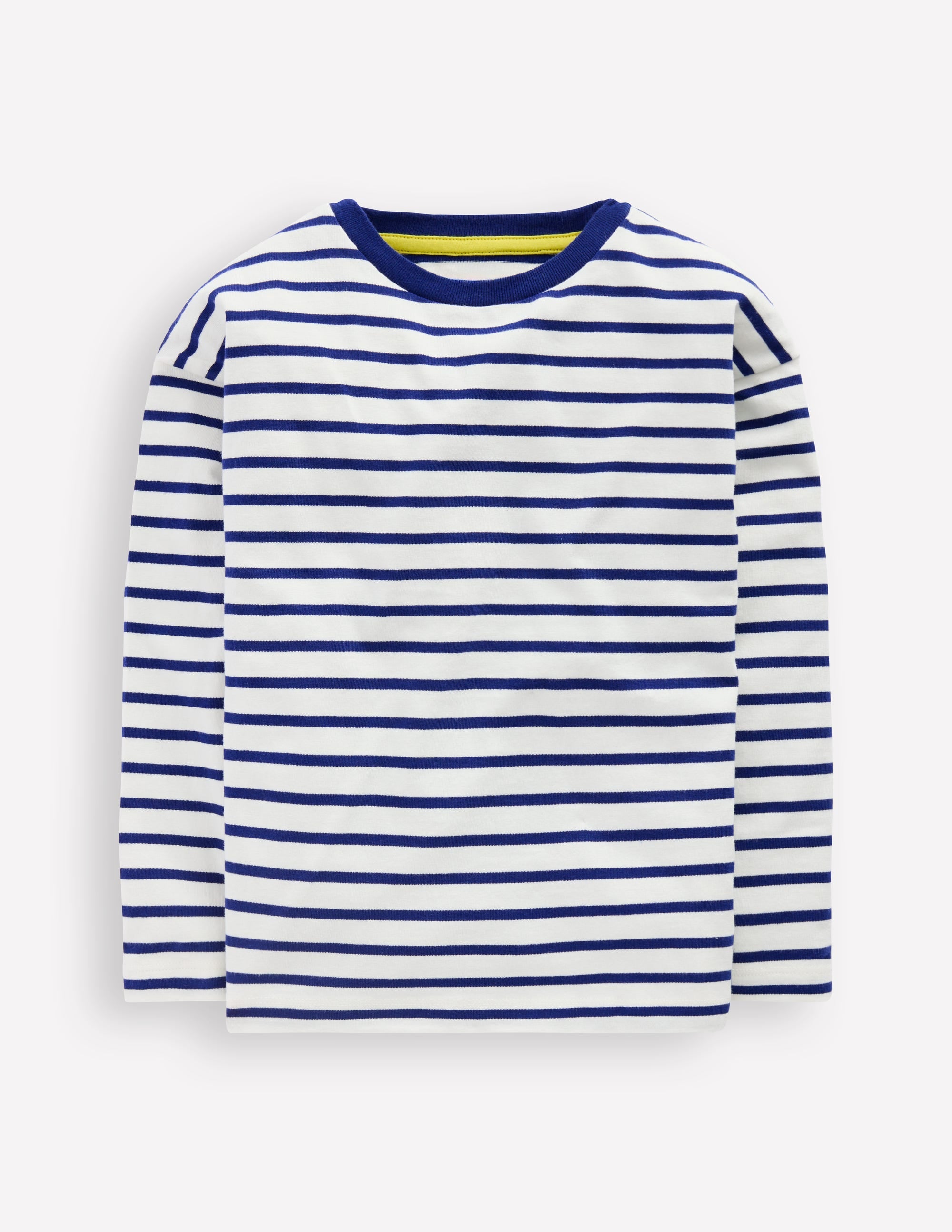 Long Sleeve Relaxed Breton-Ivory/College Navy | Boden USA
