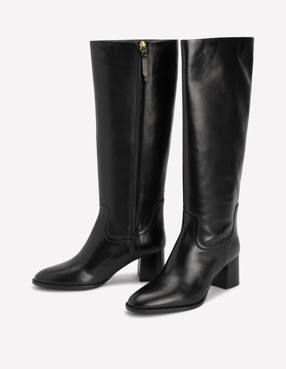 Skye Smart Knee Boots-Black | Boden USA