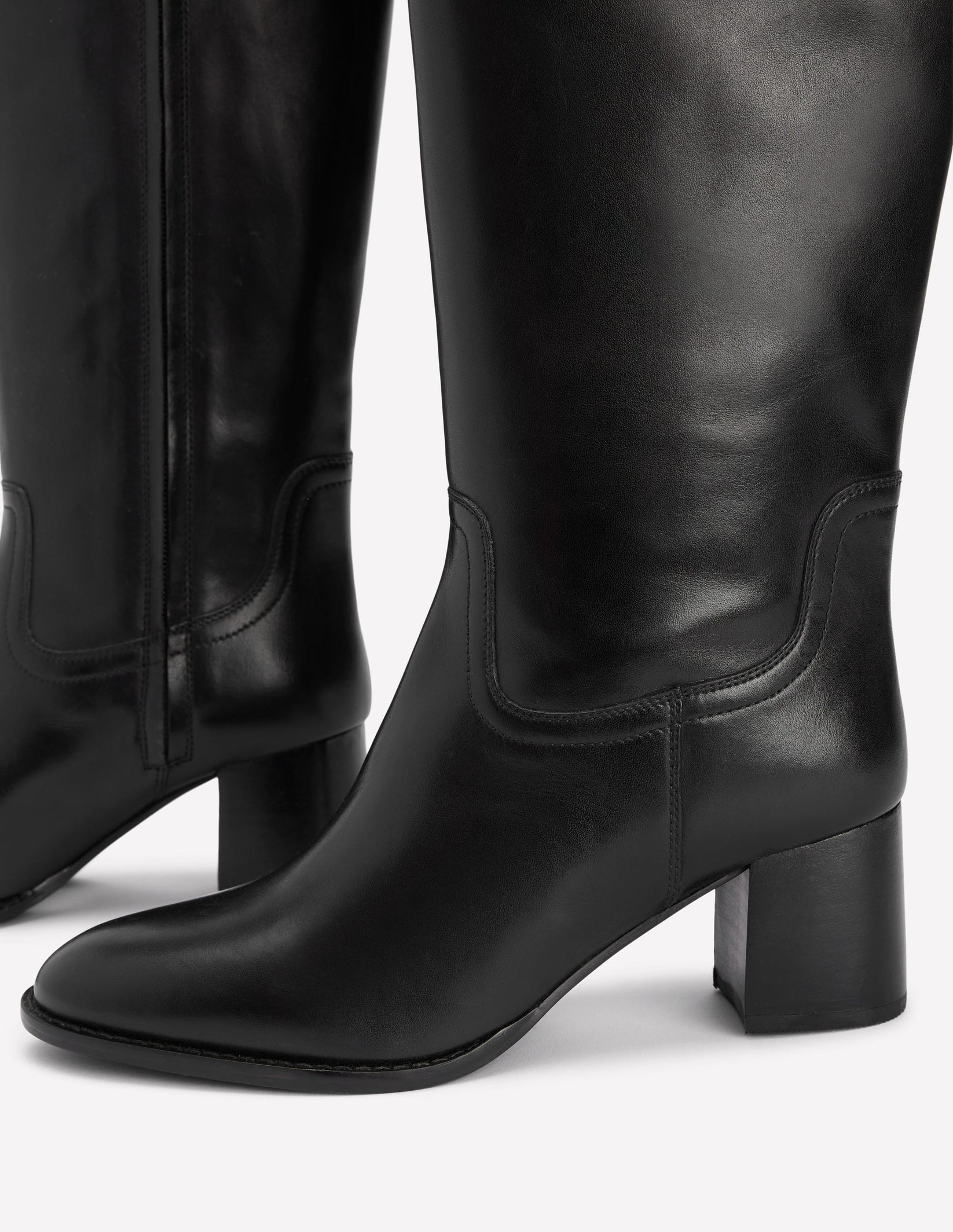 Skye Smart Knee Boots-Black | Boden USA