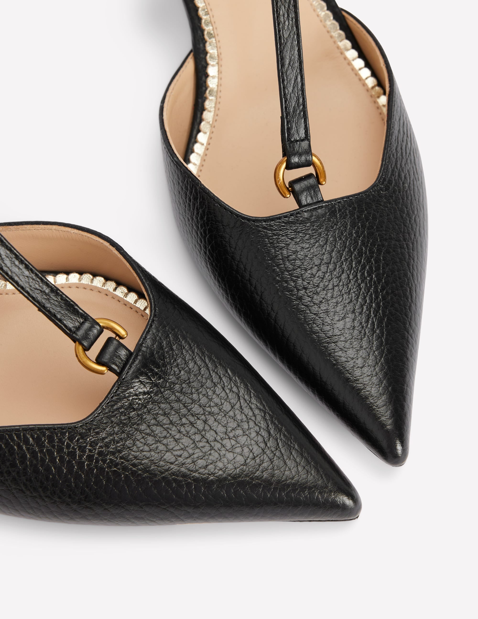 T-Bar Point Heels-Black | Boden USA