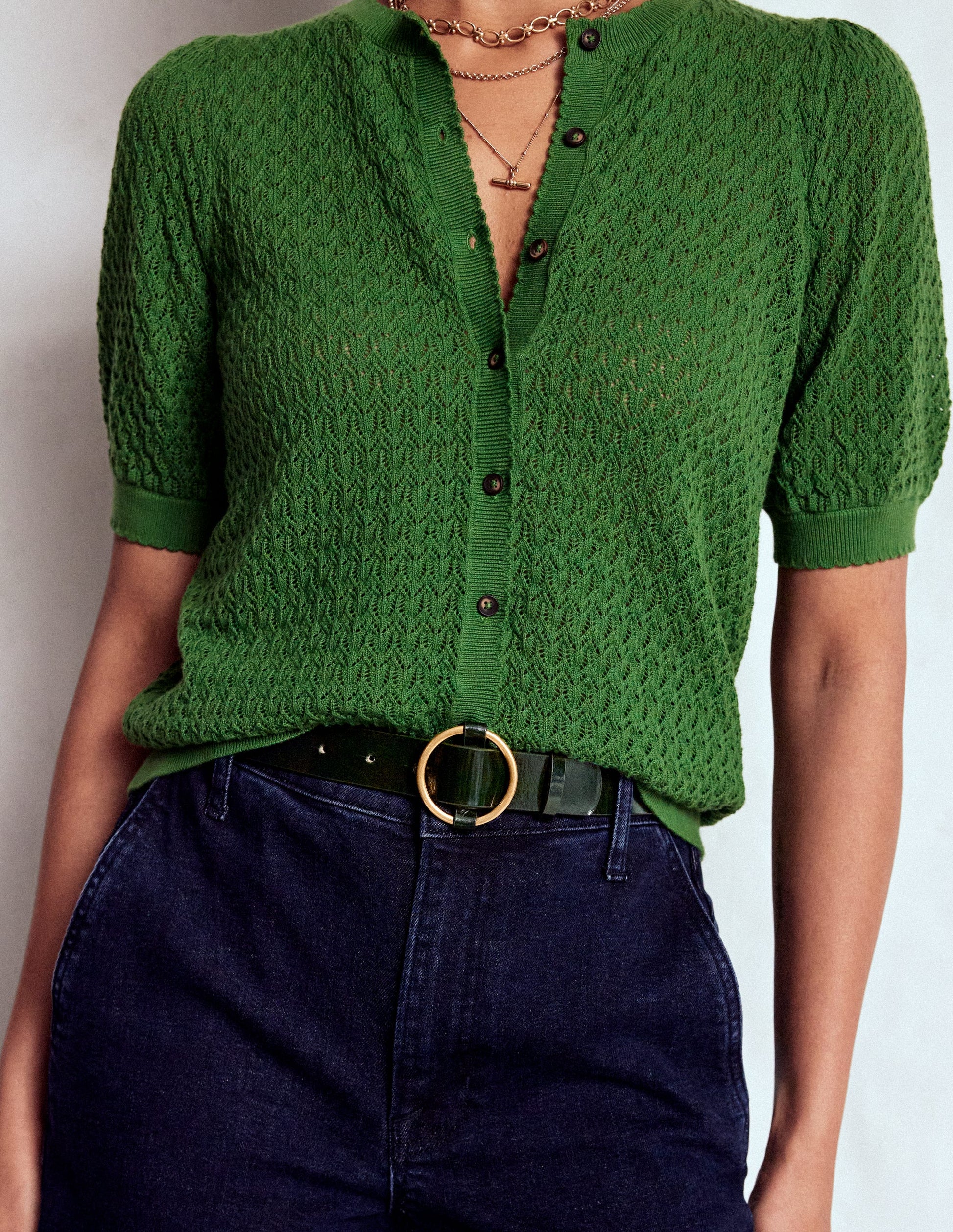 Heritage Classic Belt-Patent Dark Green | Boden USA