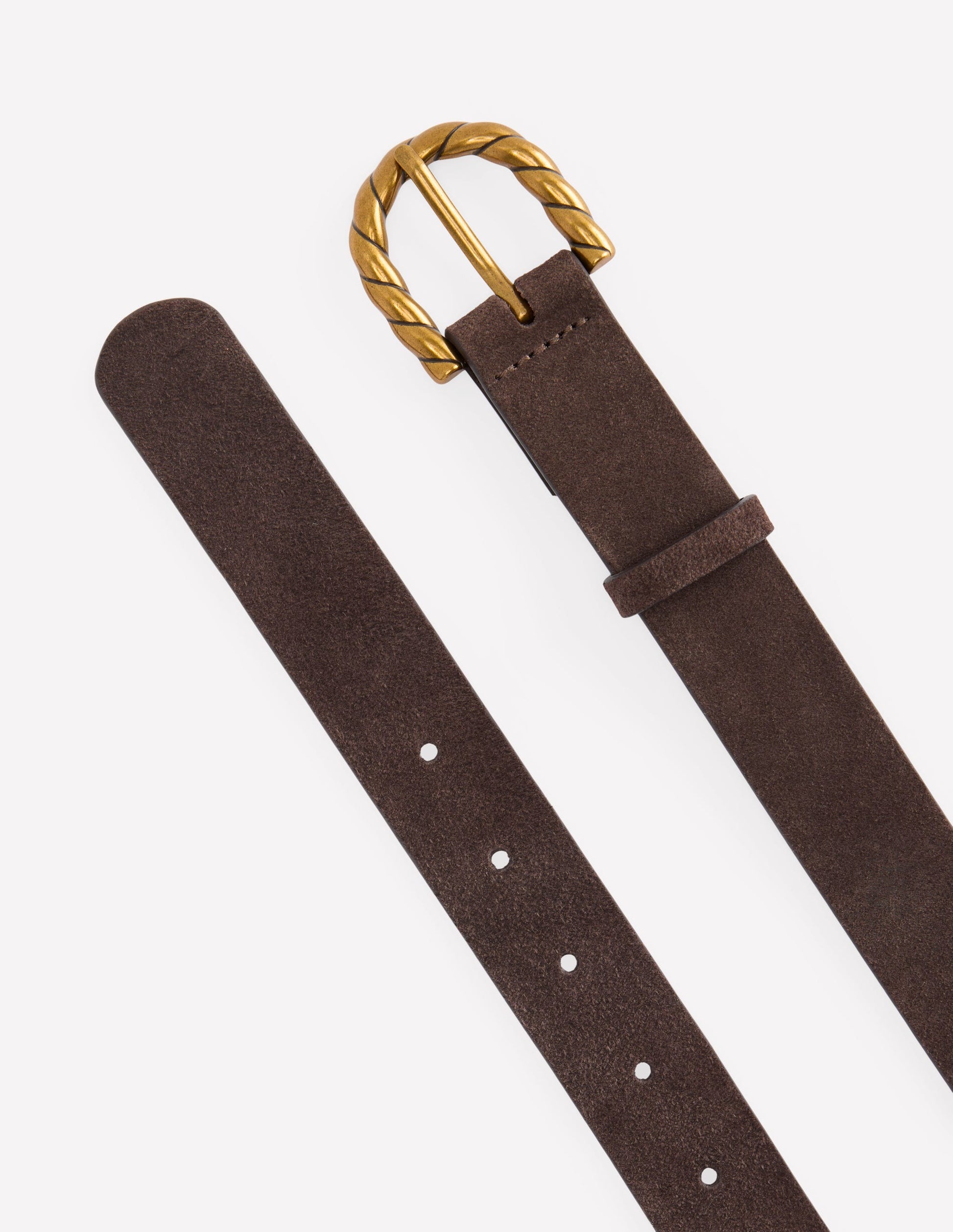 Twist Buckle Belt-Brown | Boden USA