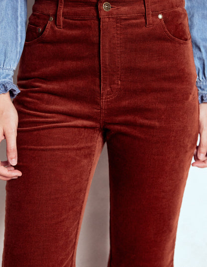 5-Pocket Cord Kick Jeans-Fired Brick | Boden USA