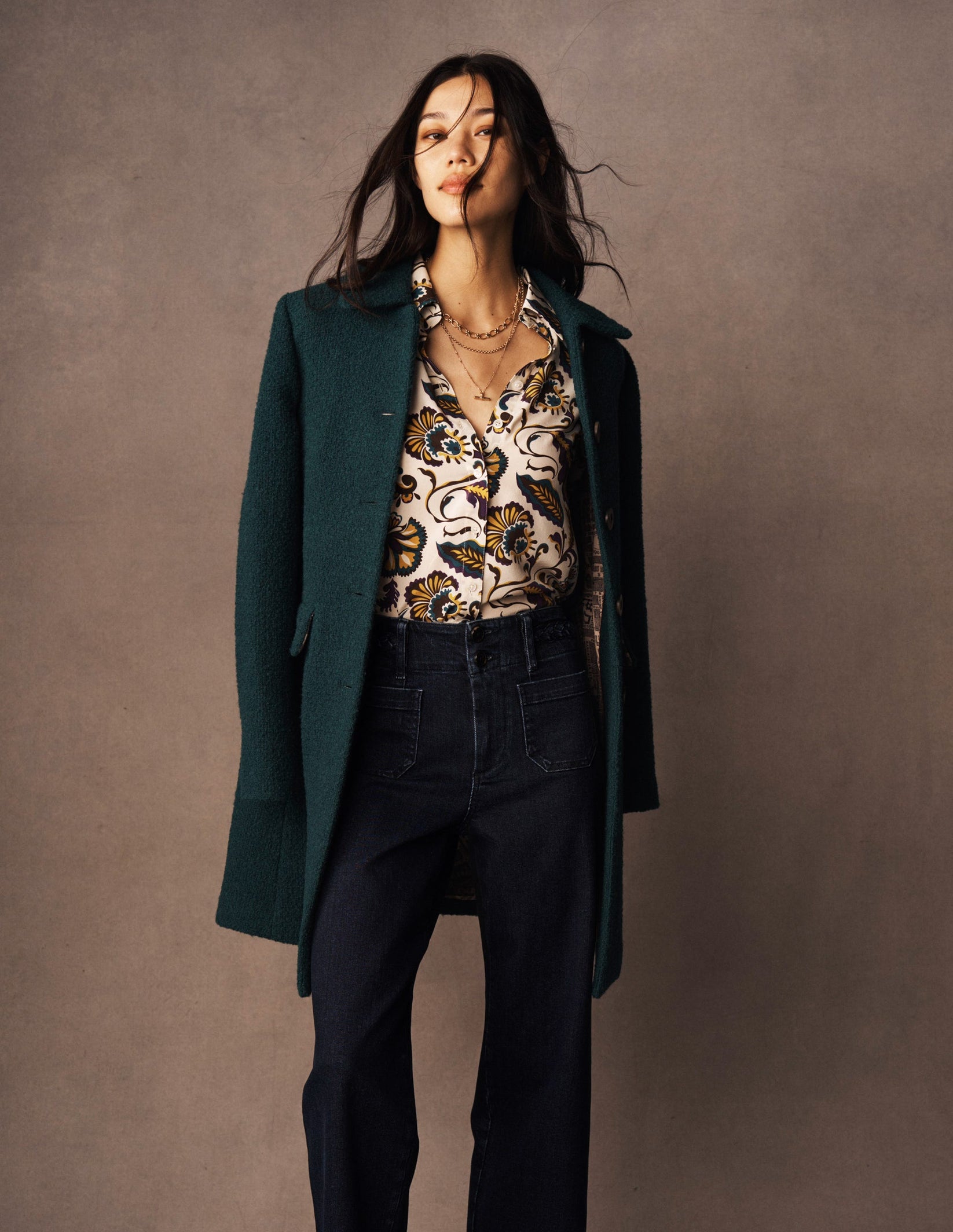 Sienna Silk Shirt-Multi, Ornate Meadow | Boden USA