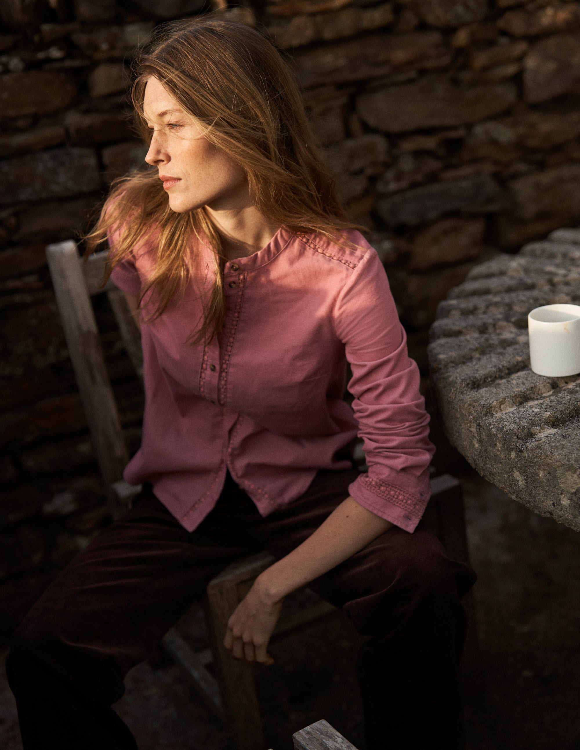 Victoria Cord Shirt-Blushing Rose | Boden USA