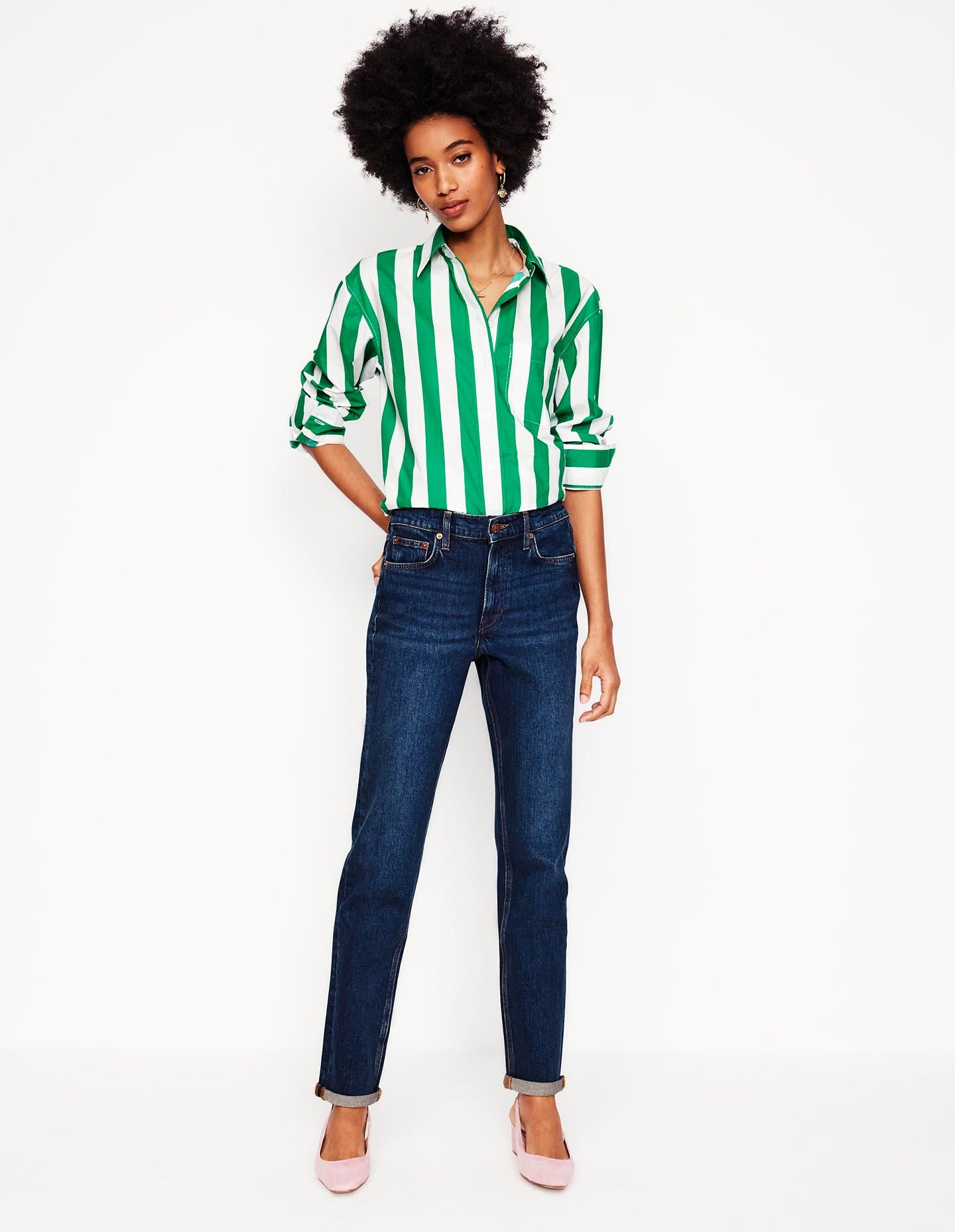Girlfriend Jeans-Dark Vintage | Boden USA