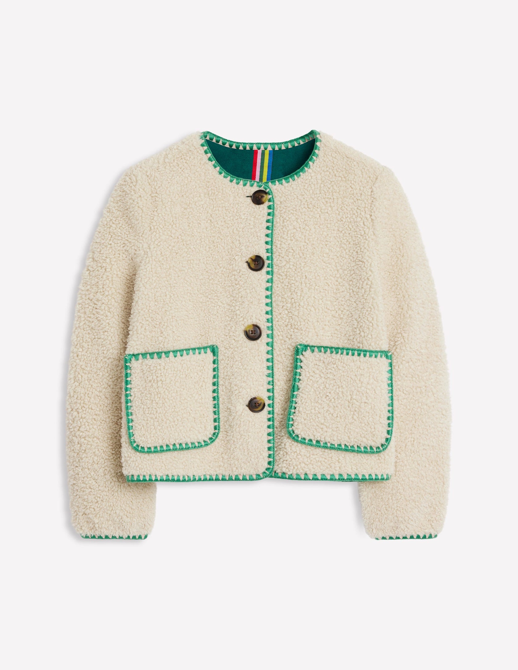 Chelsea Casual Jacket-Neutral Borg | Boden USA