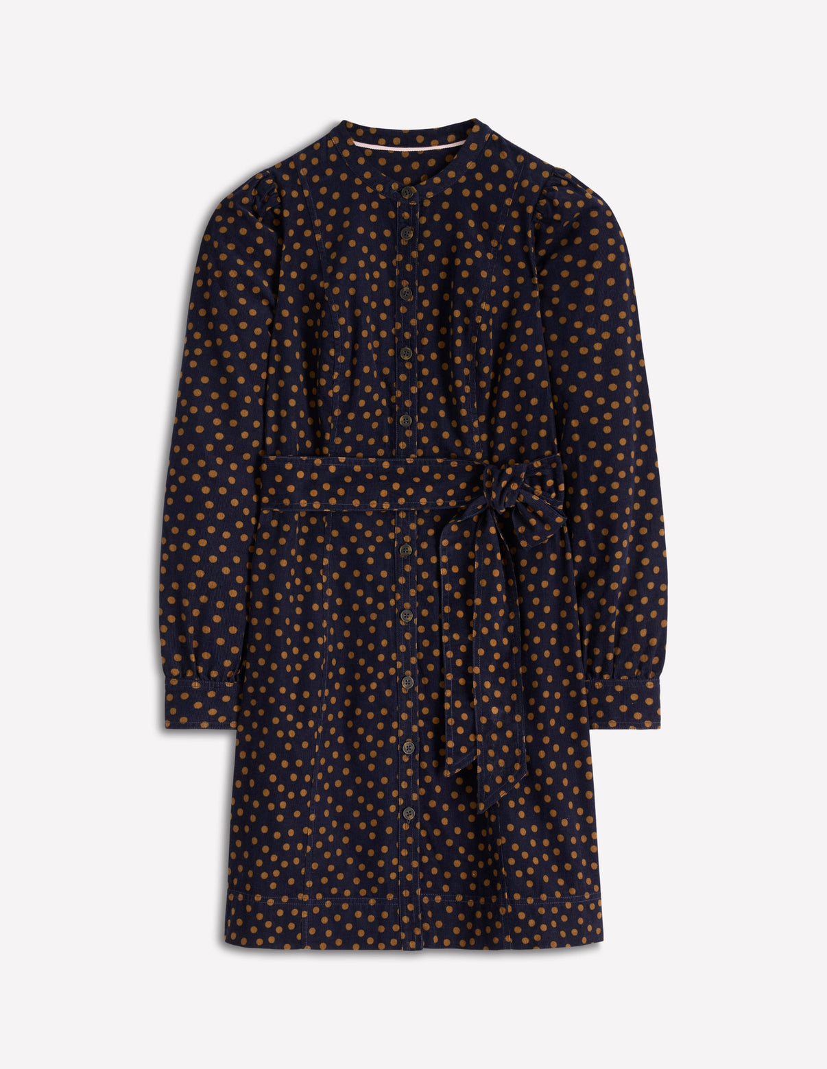 Bre Cord Short Dress-French Navy, Painted Dot | Boden USA
