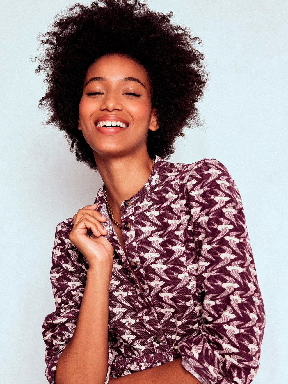Bre Cord Short Dress-Dark Cherry, Swooping Swallow | Boden USA
