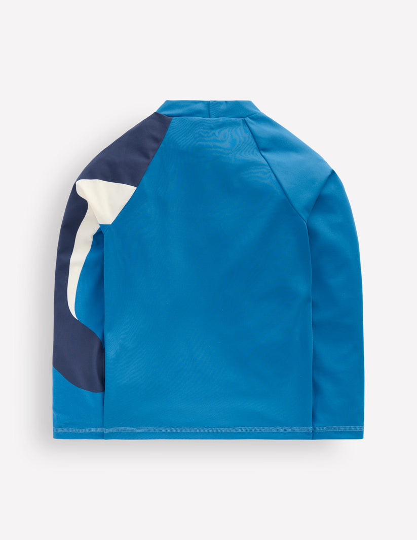 Sun Safe Fun Rash Vest-Swimming Whale | Boden USA