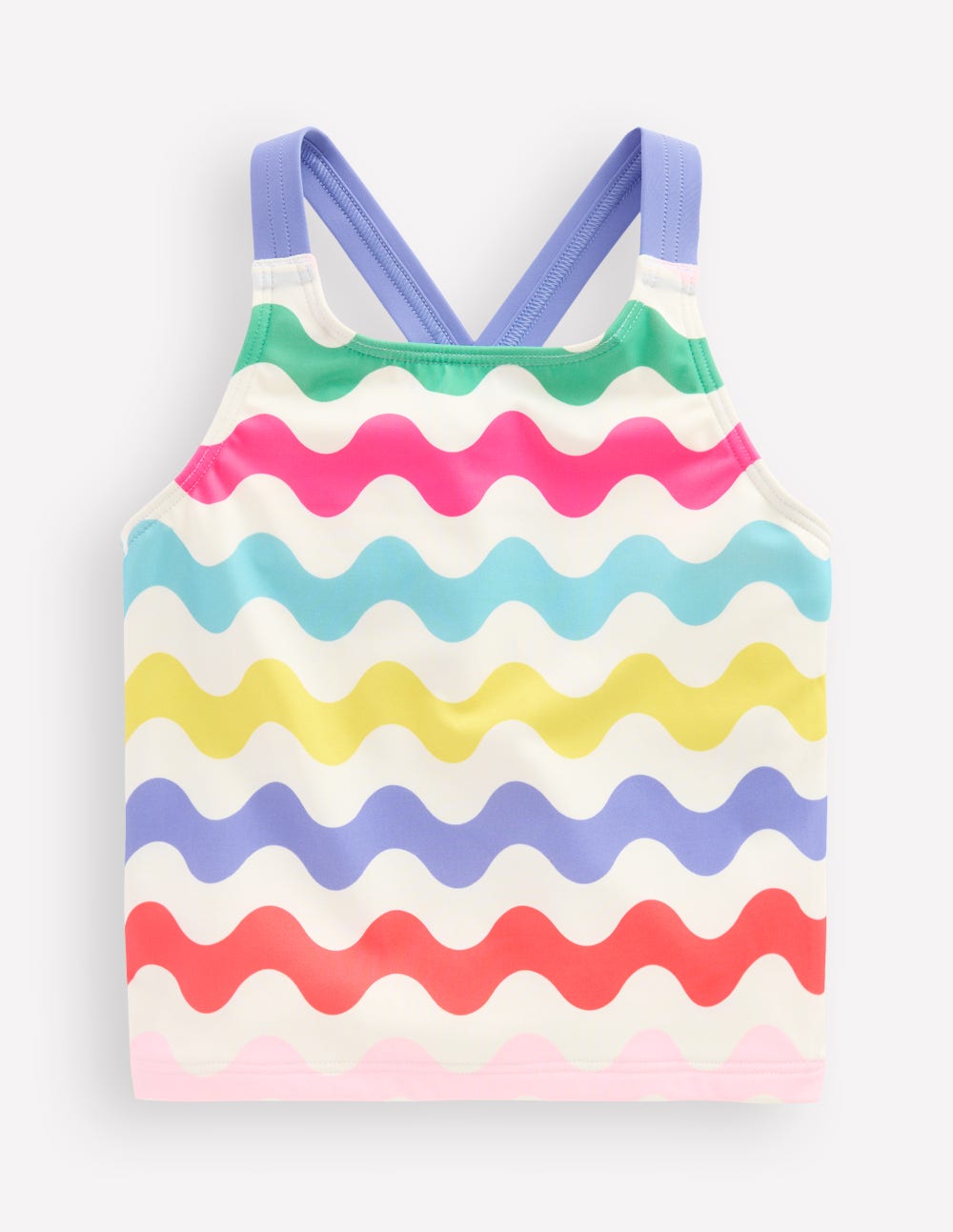 Cross-Back Tankini Top-Multi Wave | Boden USA
