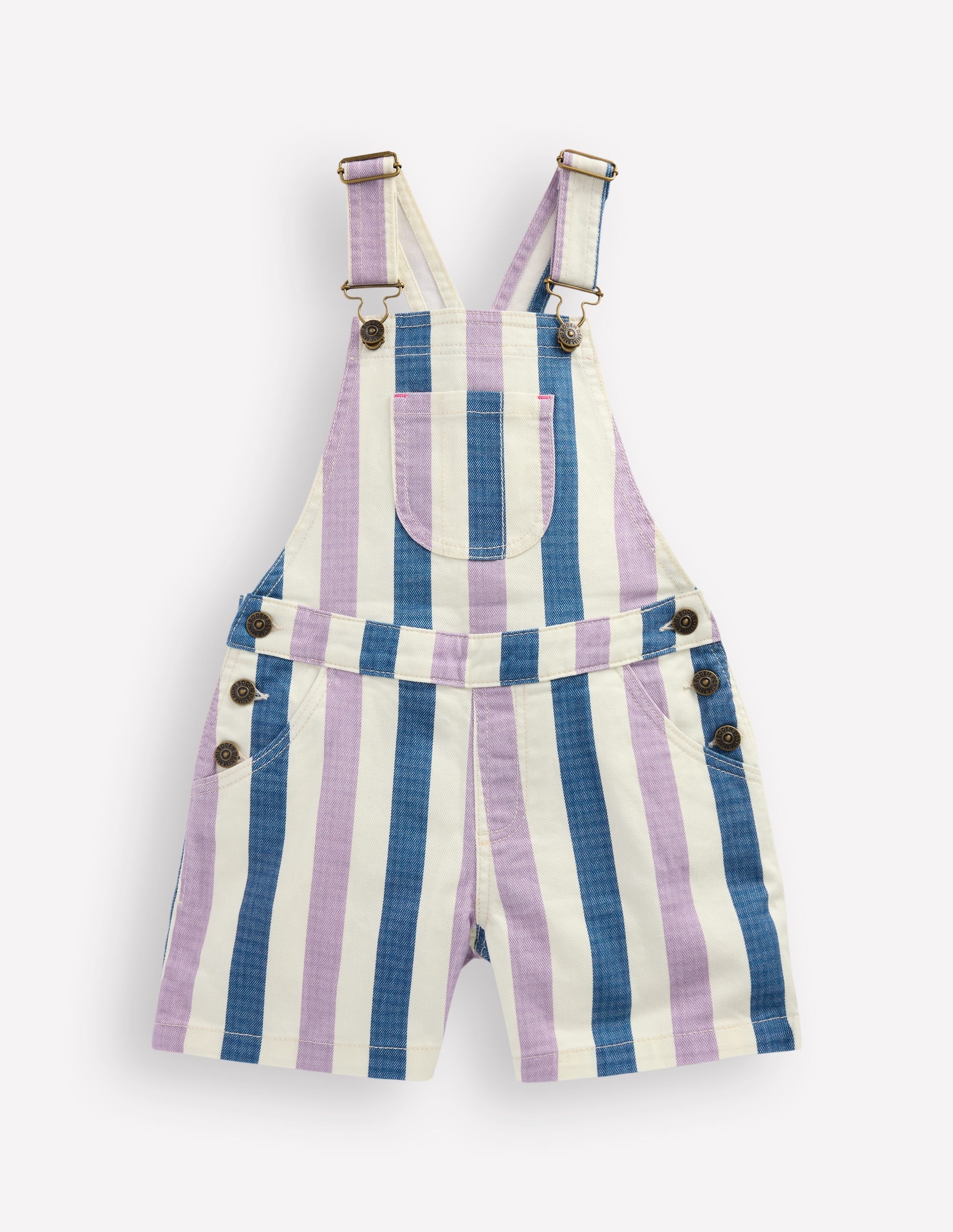 Short Overalls-Purple/Navy Stripe | Boden USA