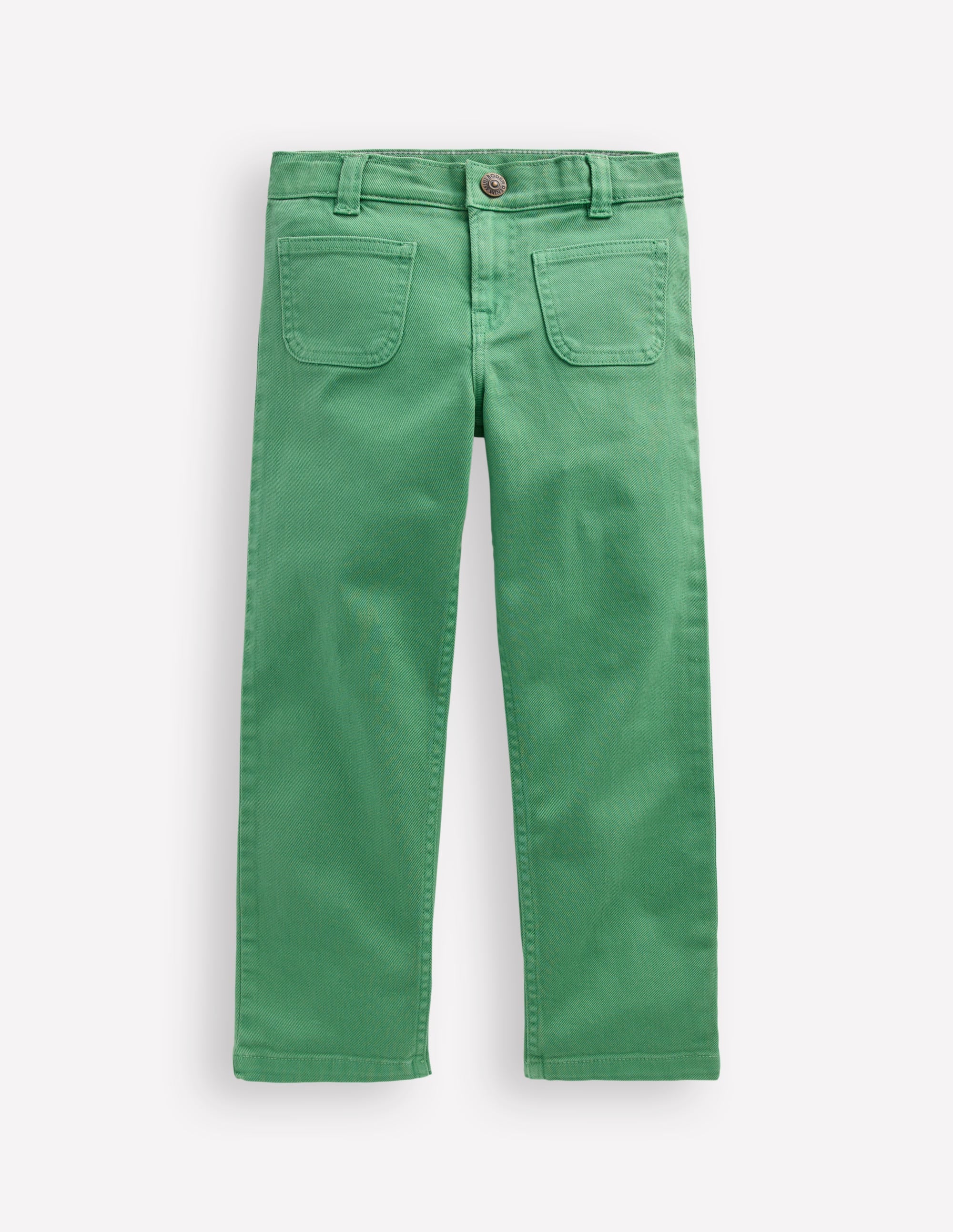 Patch Pocket Straight Jeans-Green | Boden USA
