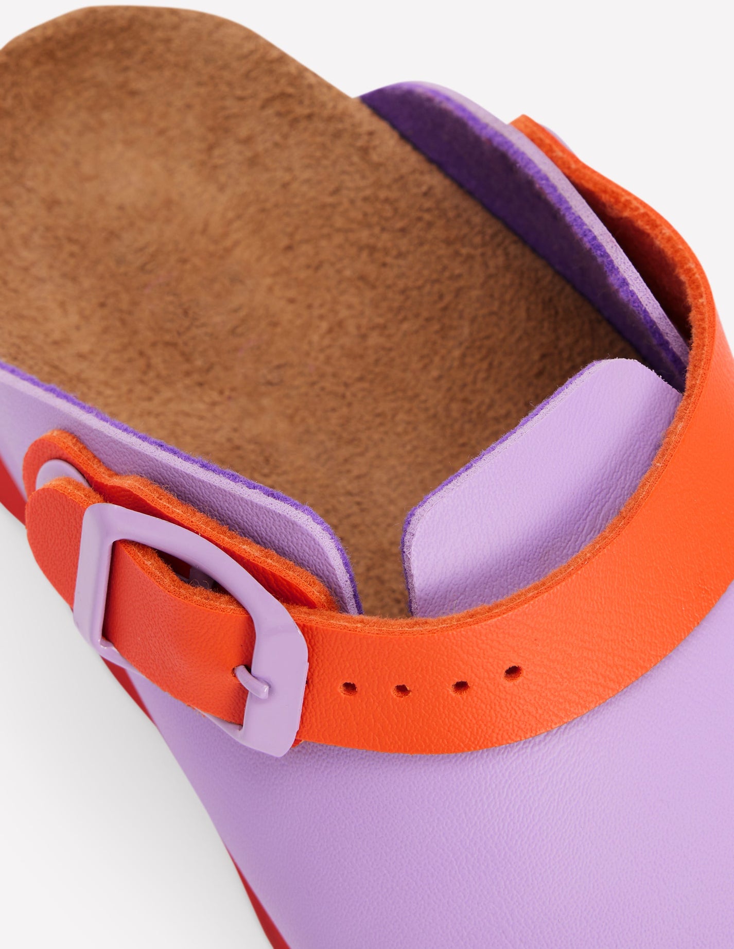 Colourblock Clogs-VIOLET TULIP/ HOT CORAL | Boden USA