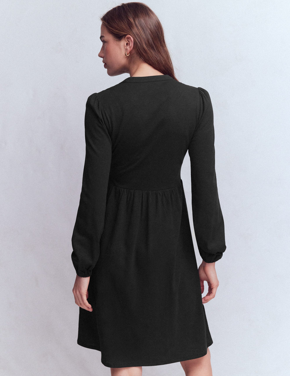 Amy Short Jersey Dress-Black | Boden USA