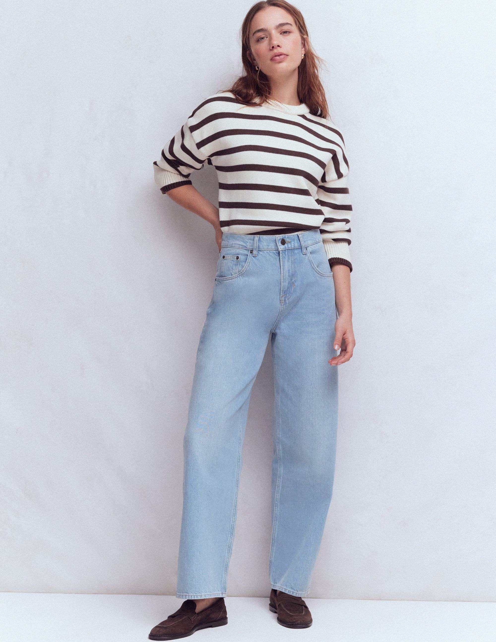 Mid Rise Relaxed Leg Jeans-Authentic Vintage | Boden USA