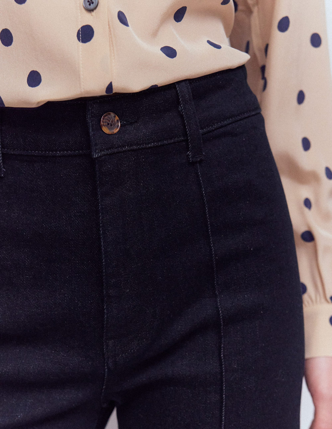 Pintuck Column Leg Jeans - Indigo Rinse | Boden USA