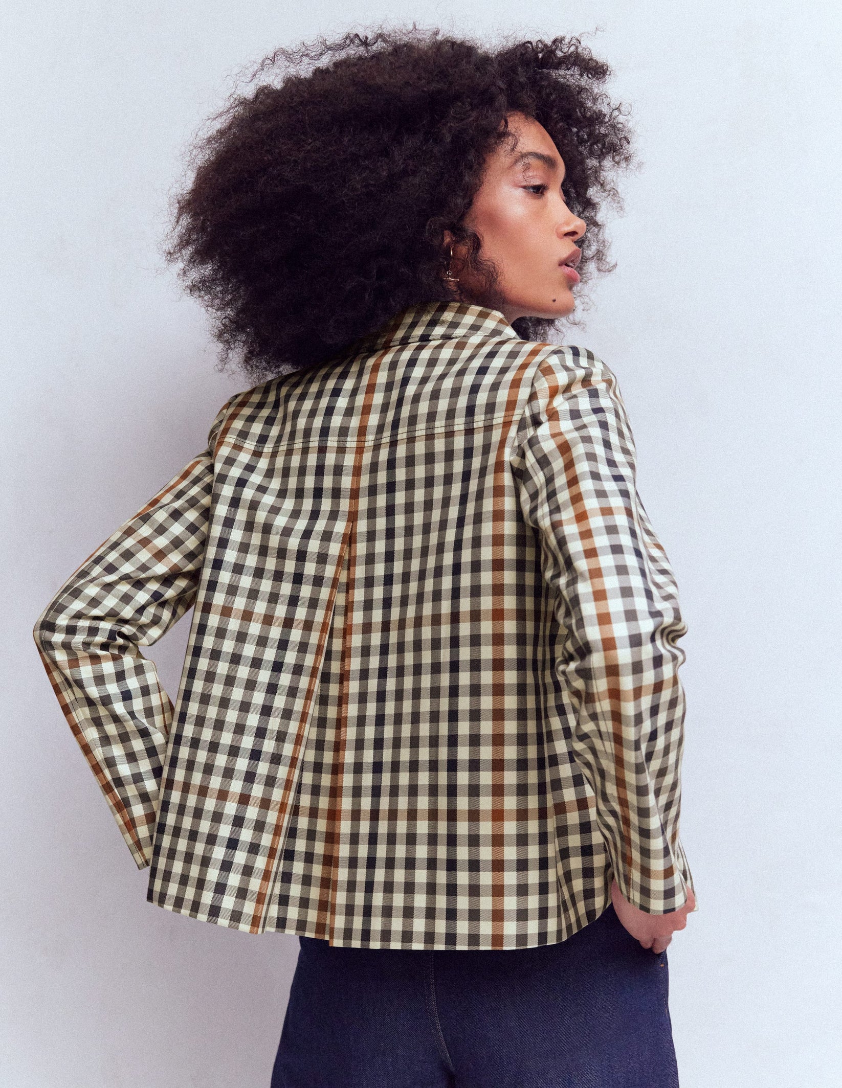 Gloucester Mac-Grey, Brown Multigingham | Boden USA