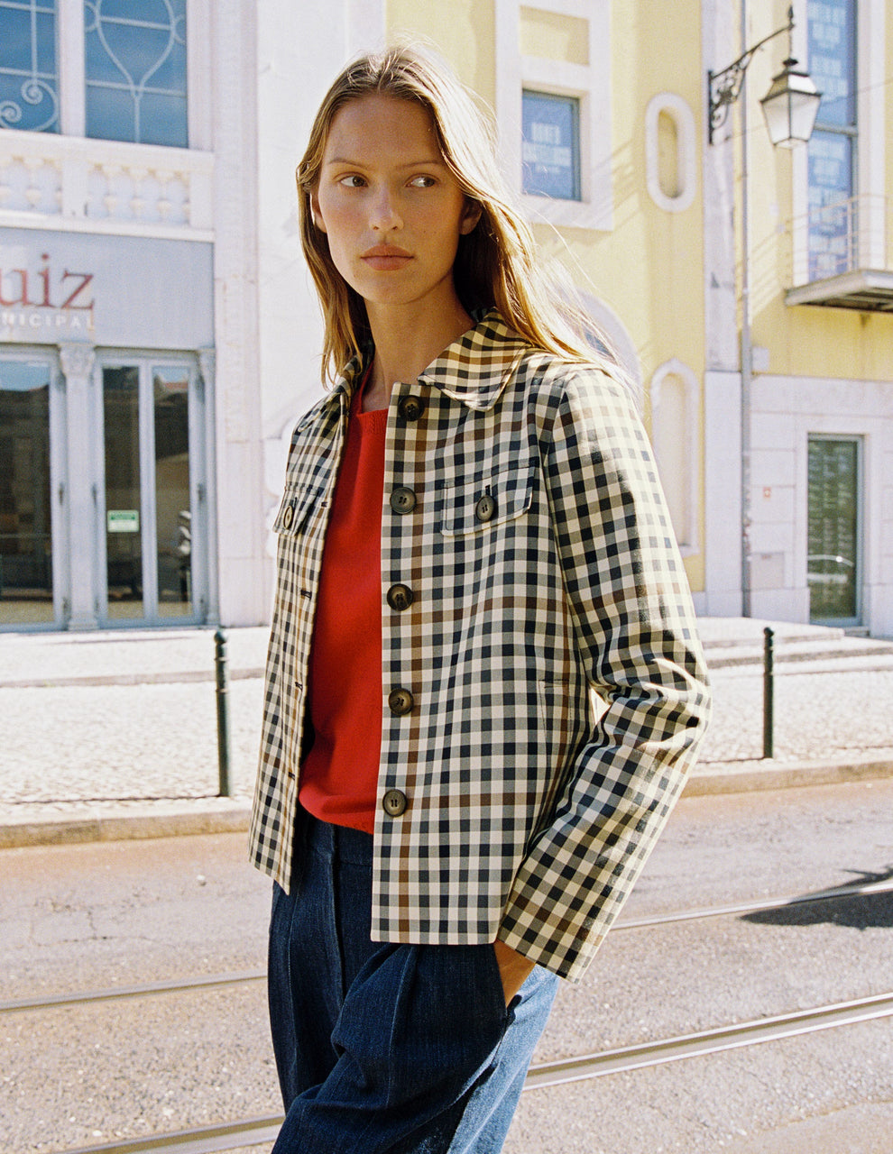 Gloucester Mac-Grey, Brown Multigingham | Boden USA