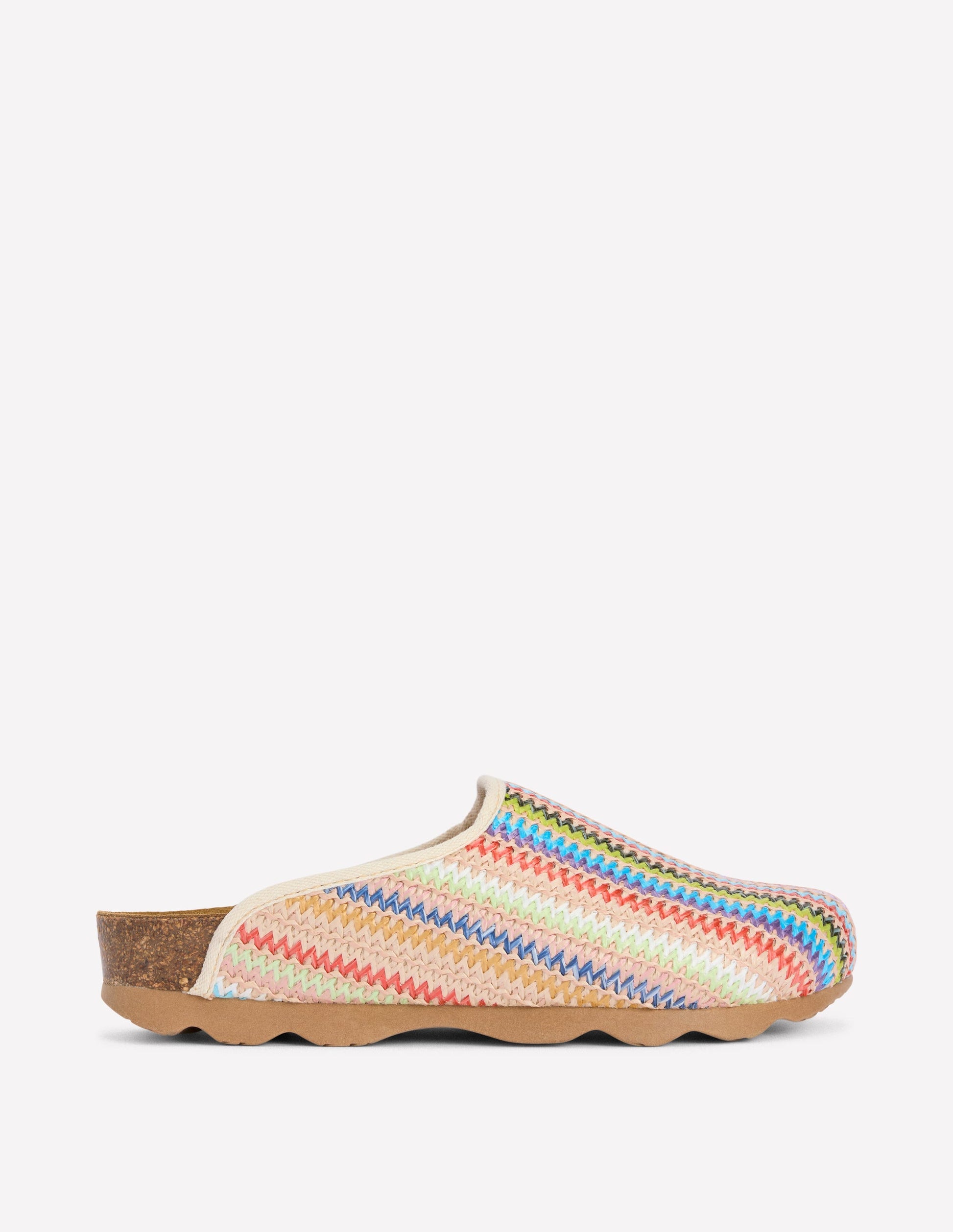 Lyla Colour Block Clogs-Multi Weave | Boden USA