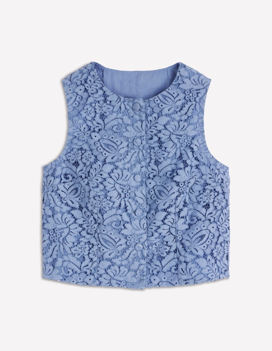 Andrea Lace Shell Top-Cornflower Blue | Boden USA